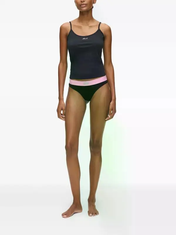 Karl Lagerfeld Logo-waistband Thong