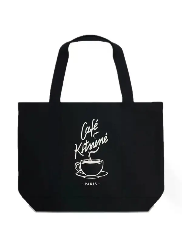 CAFÉ KITSUNÉ Coffee Cup Print Tote Bag