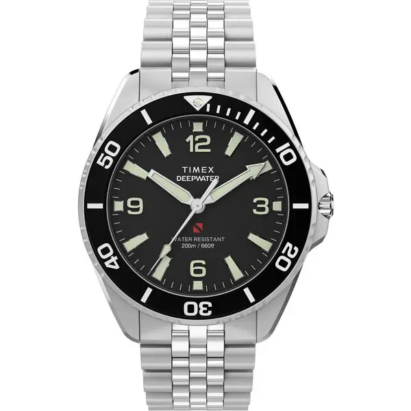 Timex® Deepwater Bracelet Watch - Stainless Steel
