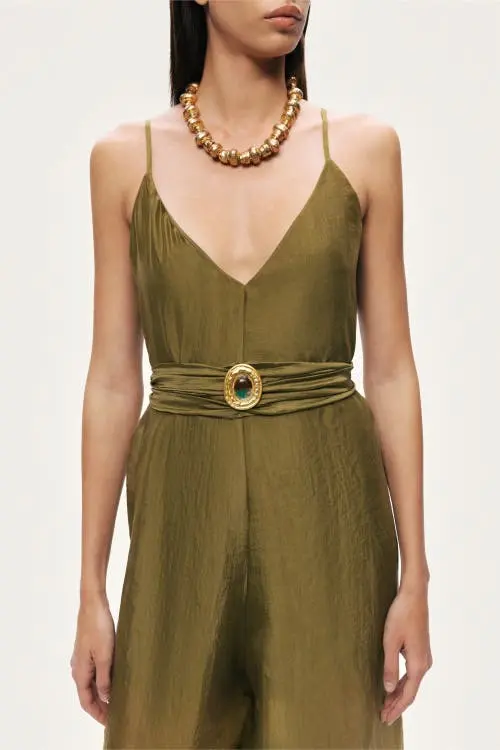 NOCTURNE Strappy Wide-leg Jumpsuit