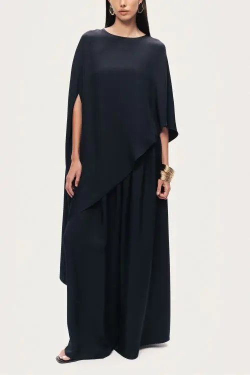 NOCTURNE Elasticated Wide-leg Pants - Black
