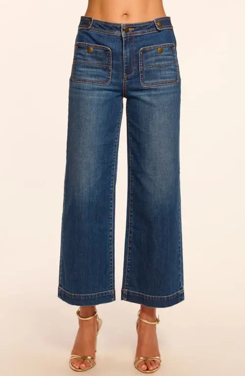 Ramy Brook Gemma Patch Pocket Wide Leg Jeans