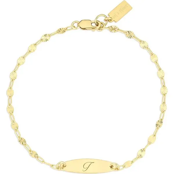 SET & STONES Banks Initial Bracelet - Gold/b