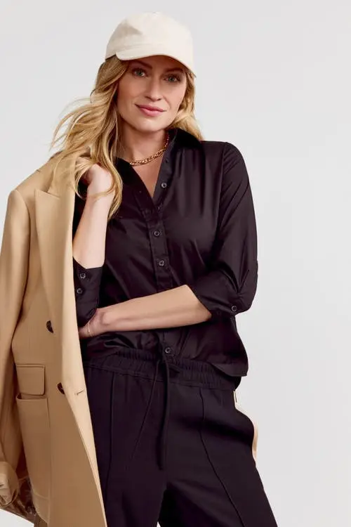 The Shirt By Rochelle Behrens 3/4 Sleeve Icon Shirt