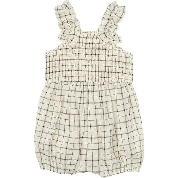 MABEL + HONEY Baby Ss Romper - Ivory