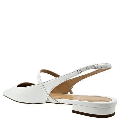 MADISON MAISON Binta Flat Slingback - White