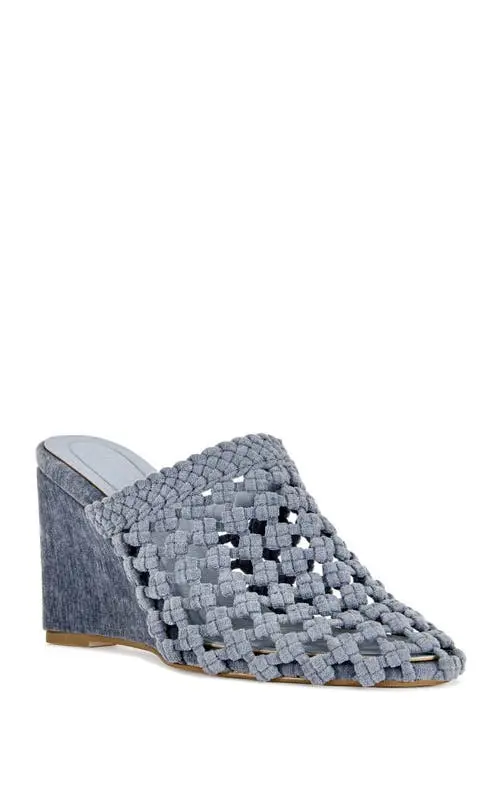 AZALEA WANG Gwendolyn Crochet Wedge Mule