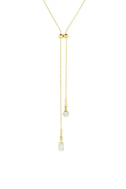 SET & STONES Zoey Lariat Necklace - Gold