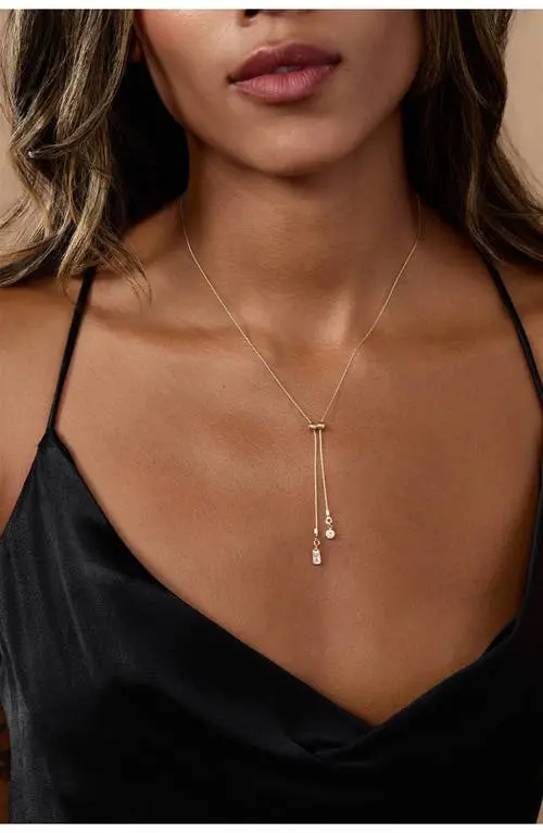 SET & STONES Zoey Cubic Zirconia Lariat Necklace