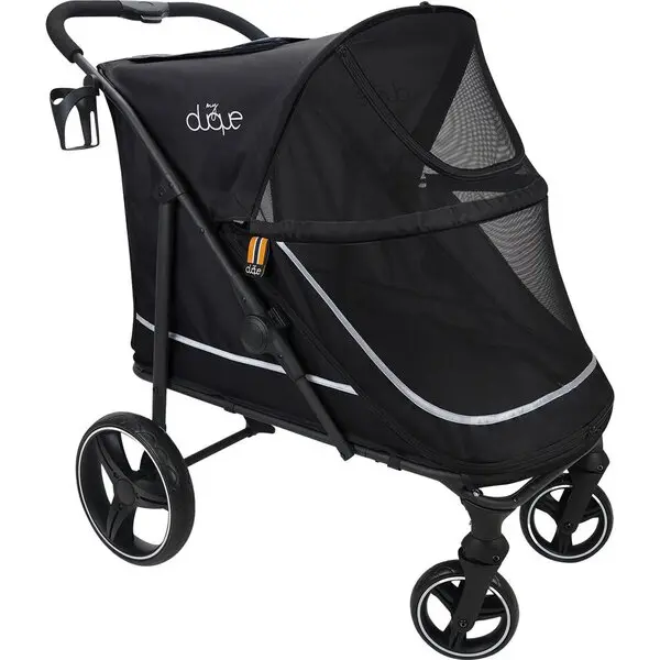 MY DUQUE Champ Big Pet Stroller With Rain Cover - Black