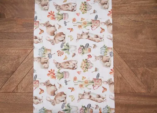 C&F HOME Rooster Farmhouse Reversible Graphic Print Machine Washable Table Runner 14" X 72