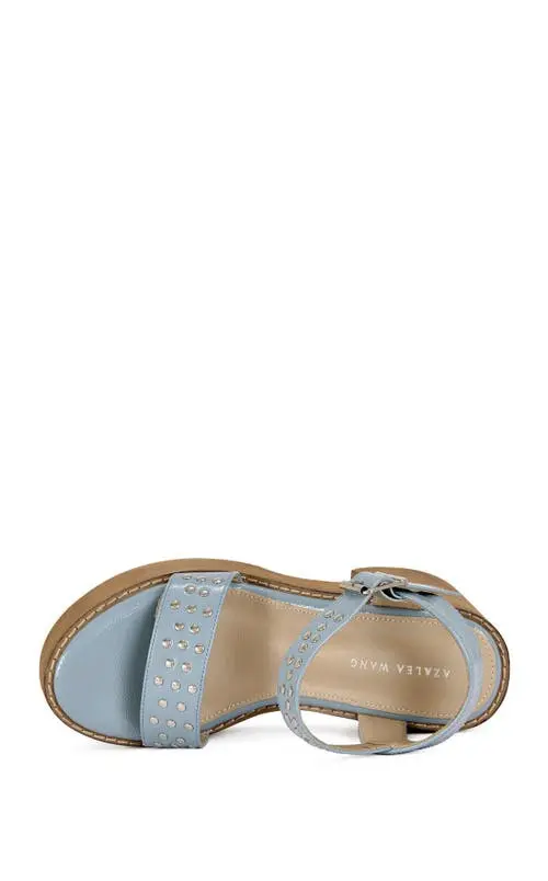 AZALEA WANG Elizabella Block Sandal