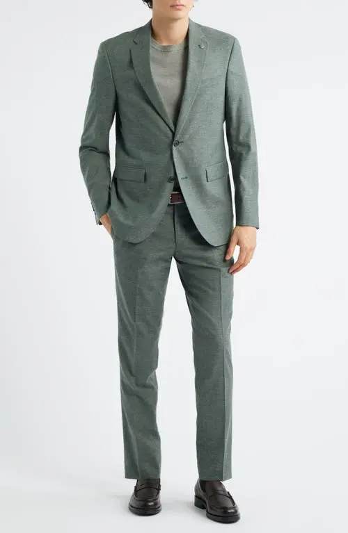 ALLSAINTS Ross Slim Fit Cotton Blend Suit - Olive
