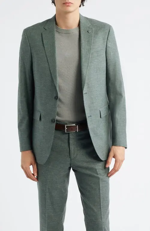 ALLSAINTS Ross Slim Fit Cotton Blend Suit - Olive