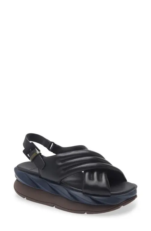 4CCCCEES Platform Slingback Sandals - Black