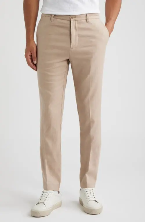 Bugatchi Aerolinen Linen Blend Chinos - Desert