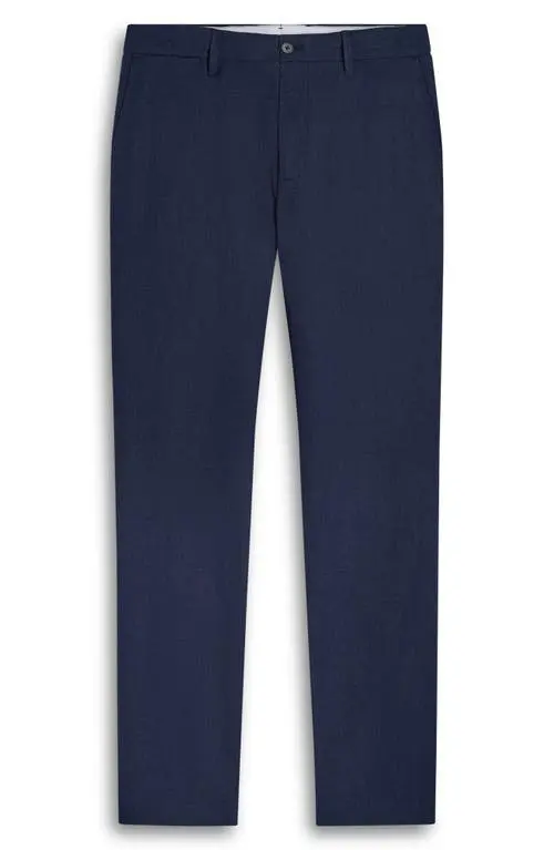 Bugatchi Aerolinen Linen Blend Chinos - Navy