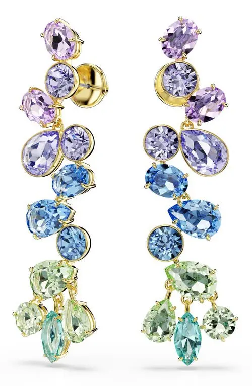 SWAROVSKI Gema Drop Earrings - Gold/multi