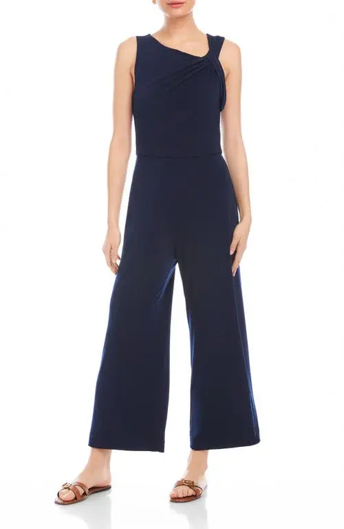 Fifteen Twenty Becca Travel Jersey Jumpsuit - Navy