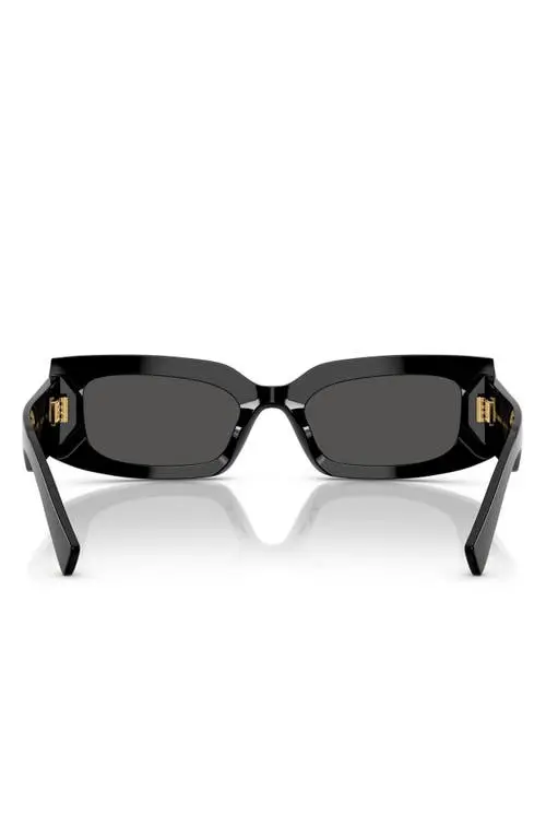 Dolce & Gabbana 55mm Rectangular Sunglasses - Black