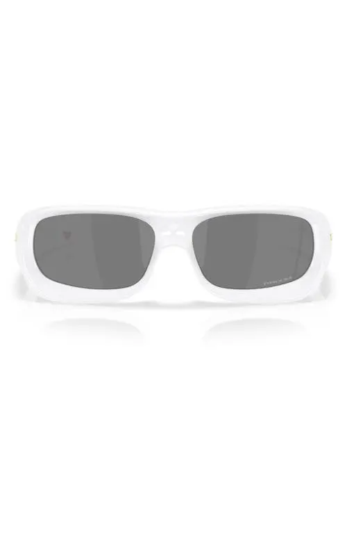Oakley 59mm Prizm™ Rectangular Sunglasses - Black White