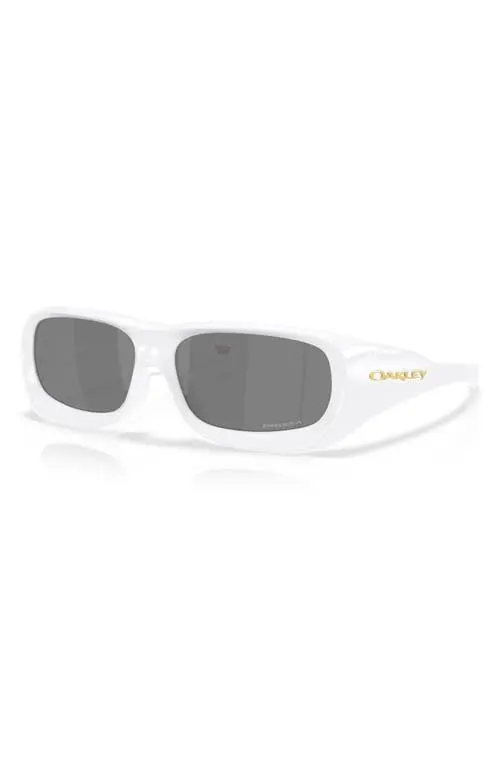 Oakley 59mm Prizm™ Rectangular Sunglasses - Black White