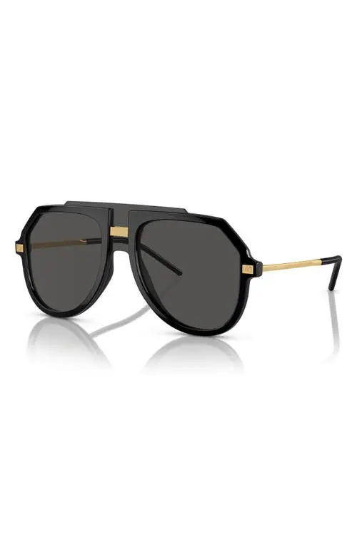 Dolce & Gabbana 50mm Pilot Sunglasses