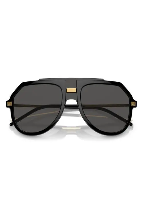 Dolce & Gabbana 50mm Pilot Sunglasses
