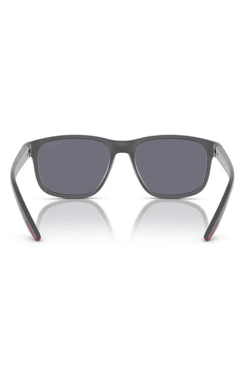 Prada 56mm Pillow Sunglasses - Light Grey Gradient