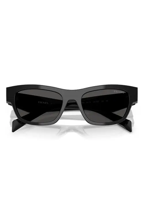 Prada 54mm Butterfly Sunglasses - Black