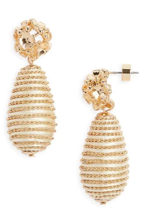 Nordstrom Ball Chain Drop Earrings - Neutral- Gold