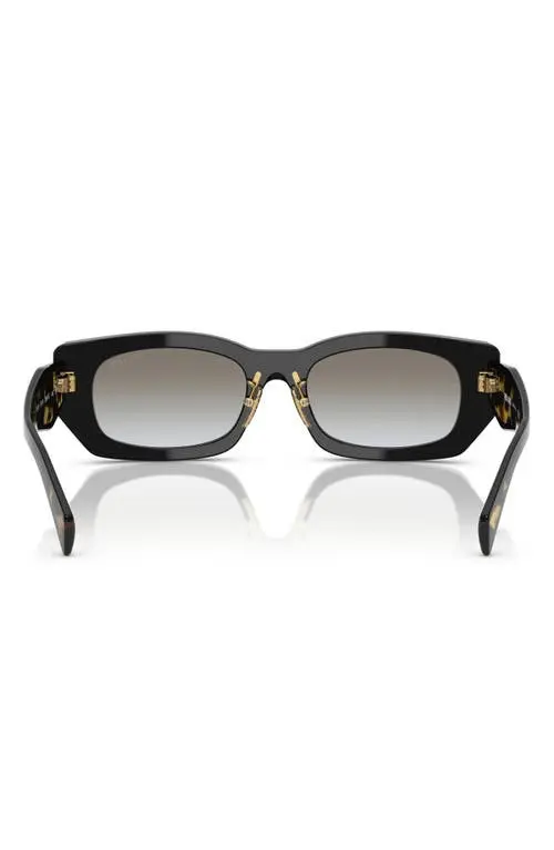 Prada 53mm Pillow Sunglasses - Black