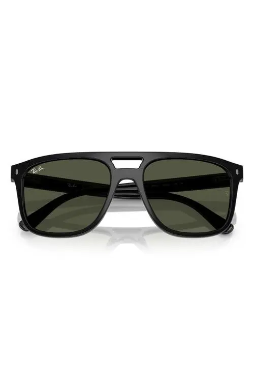 Ray-ban 55mm Square Full Rim Sunglasses - Black