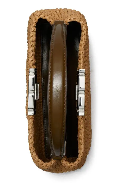 Tory Burch Mini Eleanor Raffia Satchel