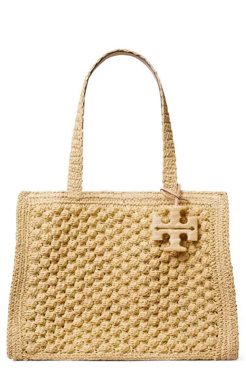 Tory Burch Ella Hand-crochet Straw Tote - Natural