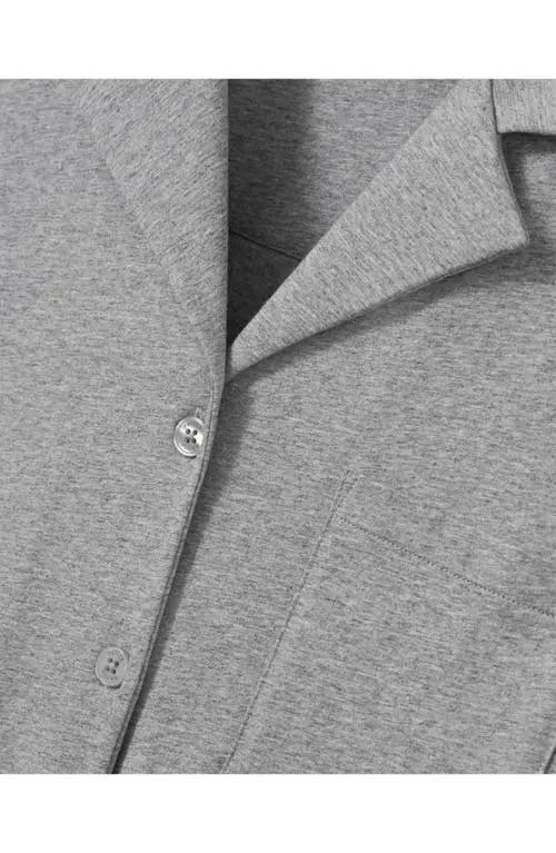 PETITE PLUME Olivia Featherweight Pima Cotton Short Pajamas - Grey