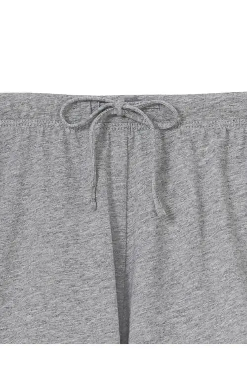 PETITE PLUME Olivia Featherweight Pima Cotton Short Pajamas - Grey