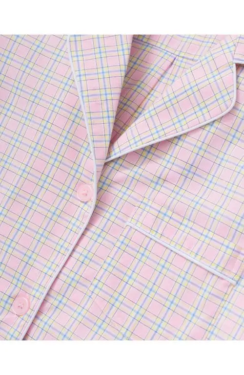 PETITE PLUME Plaid Cotton Twill Pajamas