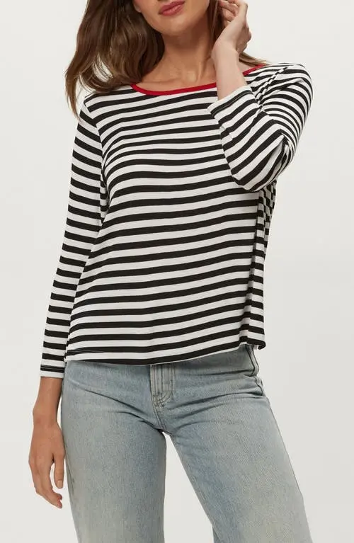 Michael Stars Amelee Ringer Boatneck Top