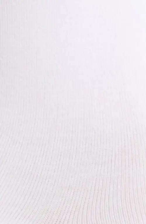 Nordstrom Flat Knit Rib Crew Socks - White