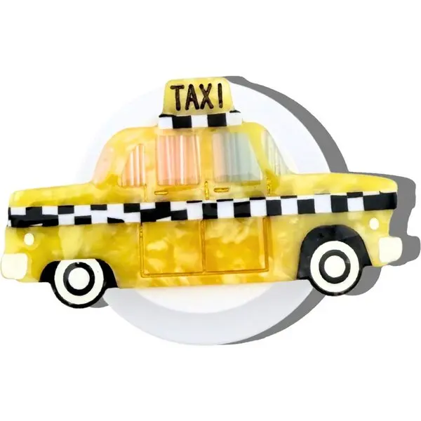 SOLAR ECLIPSE Hand Painted Taxi Phone Grip - Yellow