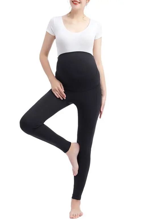 KIMI + KAI Joi Belly & Back Support Pocket Maternity Leggings