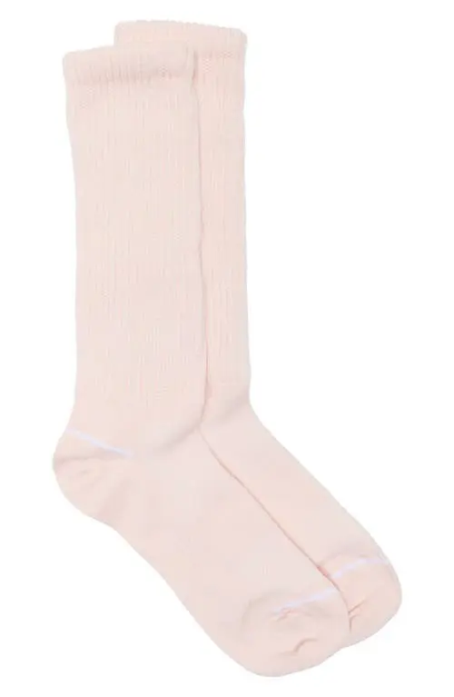 Nordstrom Athleisure Slouch Rib Crew Socks - Pink Primrose
