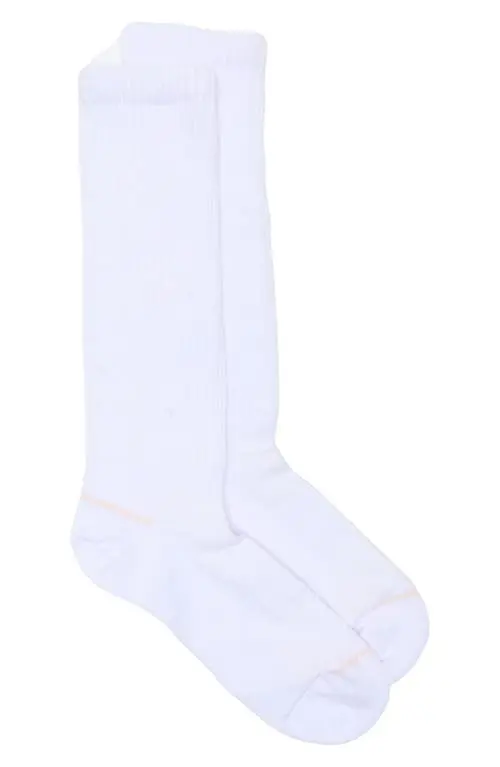 Nordstrom Athleisure Slouch Rib Crew Socks - White
