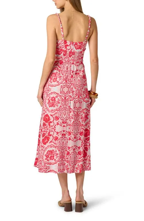 Adrianna Papell Paisley Floral V-neck Dress