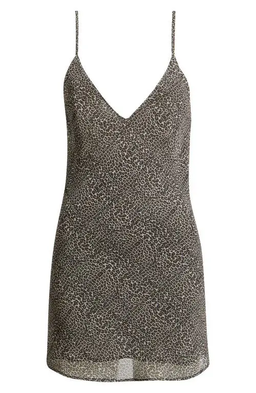 BELLA VENICE Leopard Print Mini Dress