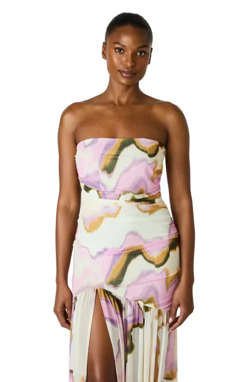 Steve Madden Kerrie Strapless Dress - Ivory Multi