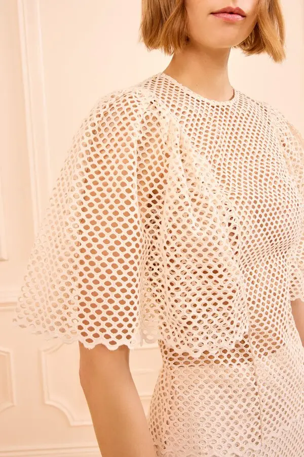 Ulla Johnson Hera Eyelet Cotton Top