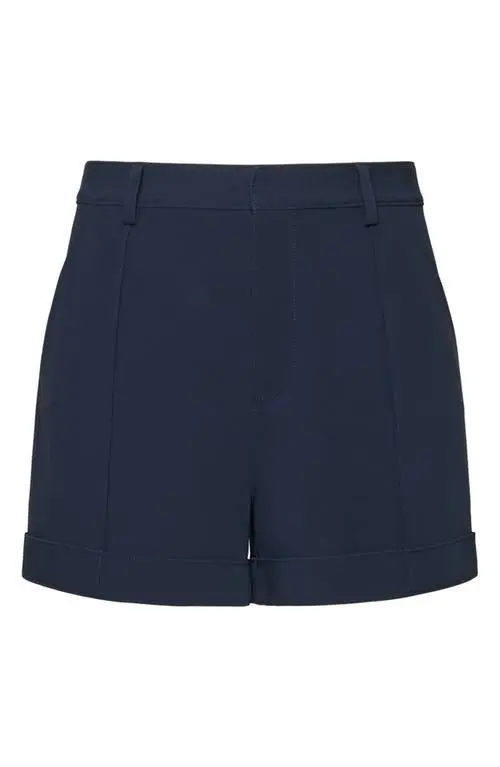Cinq À Sept High Waisted Shorts - Navy