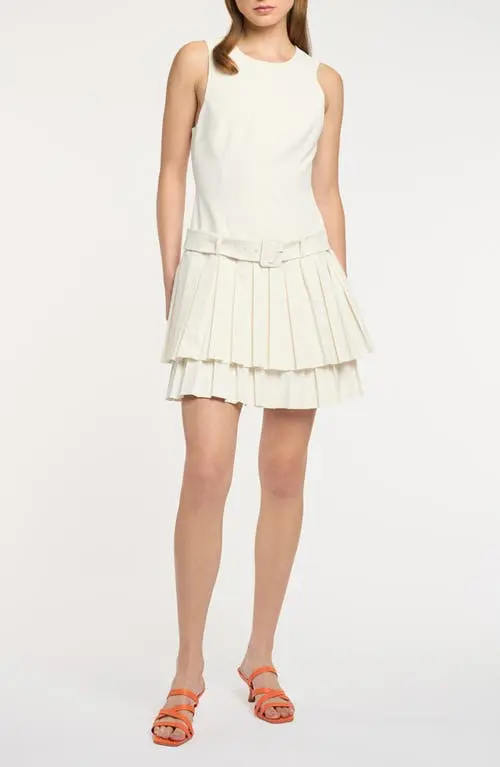 Cinq À Sept Reena Pleated Sleeveless Dress - Ivory
